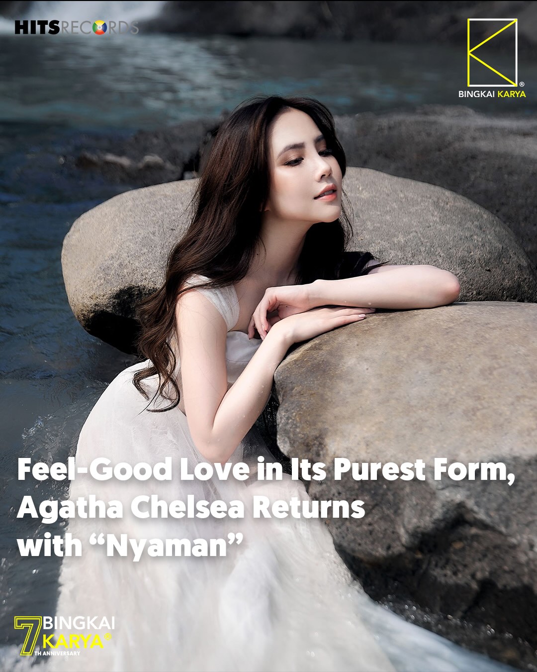 Agatha Chelsea is back through her latest single, “Nyaman”
