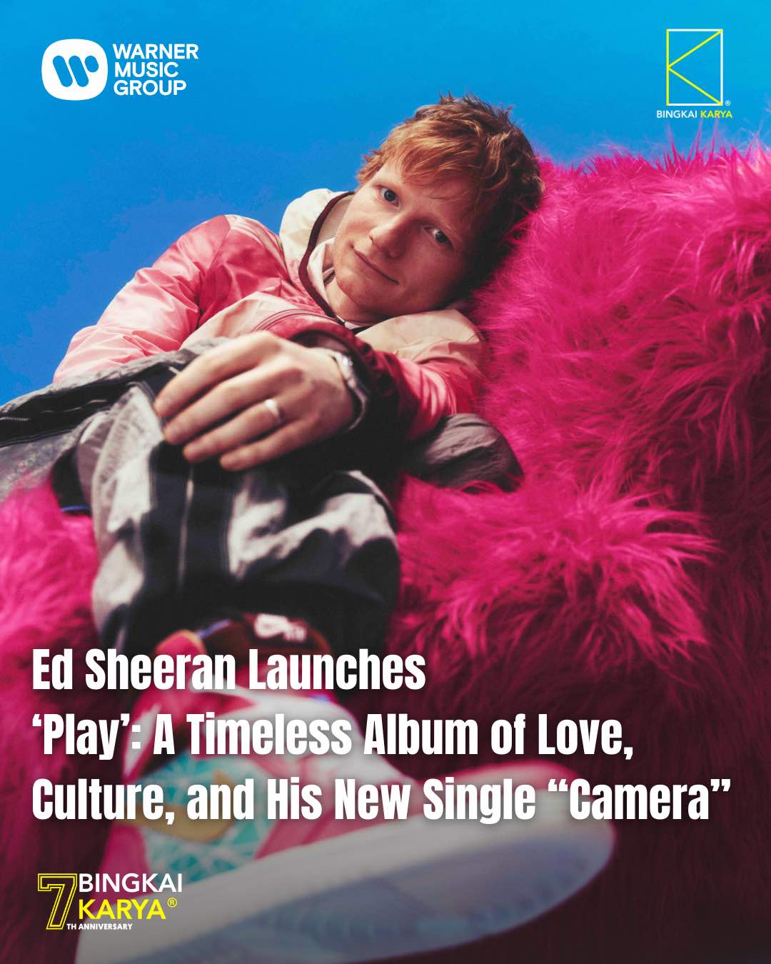 Ed Sheeran officially drops his brand-new album, ‘Play’.