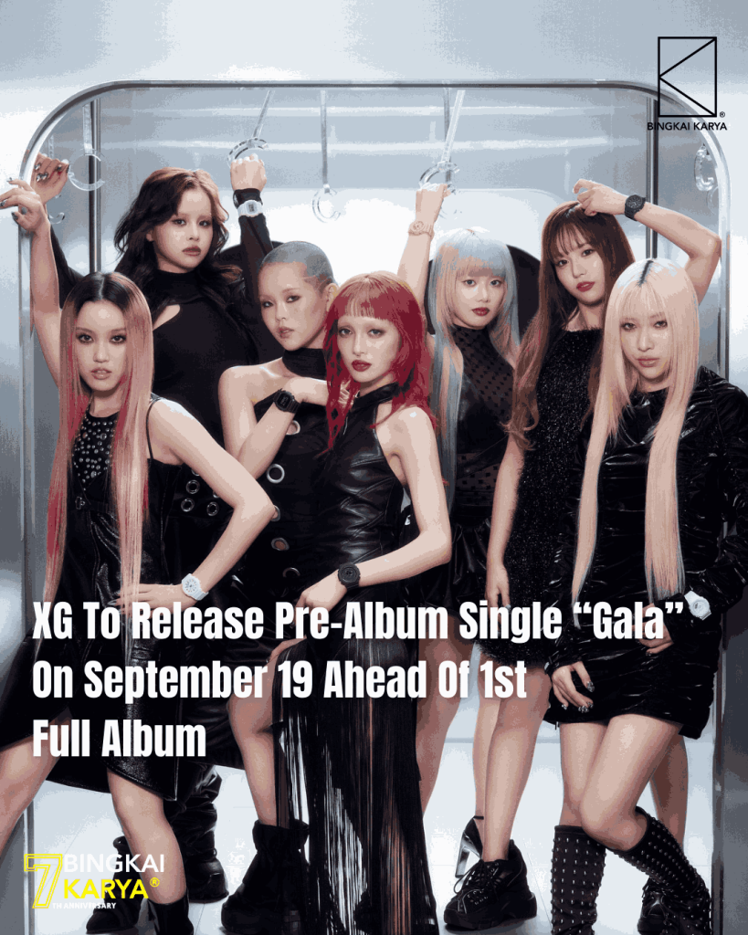 XG's single “Gala” will be released on 19 September, Friday.