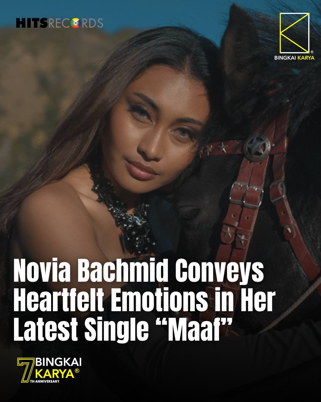 Novia Bachmid returns with a new emotional ballad titled “Maaf”