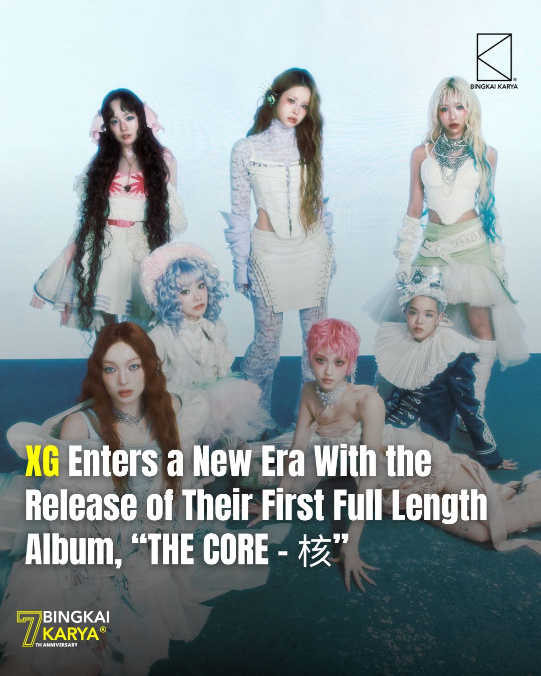 XG released their first full length album, "THE CORE – 核”