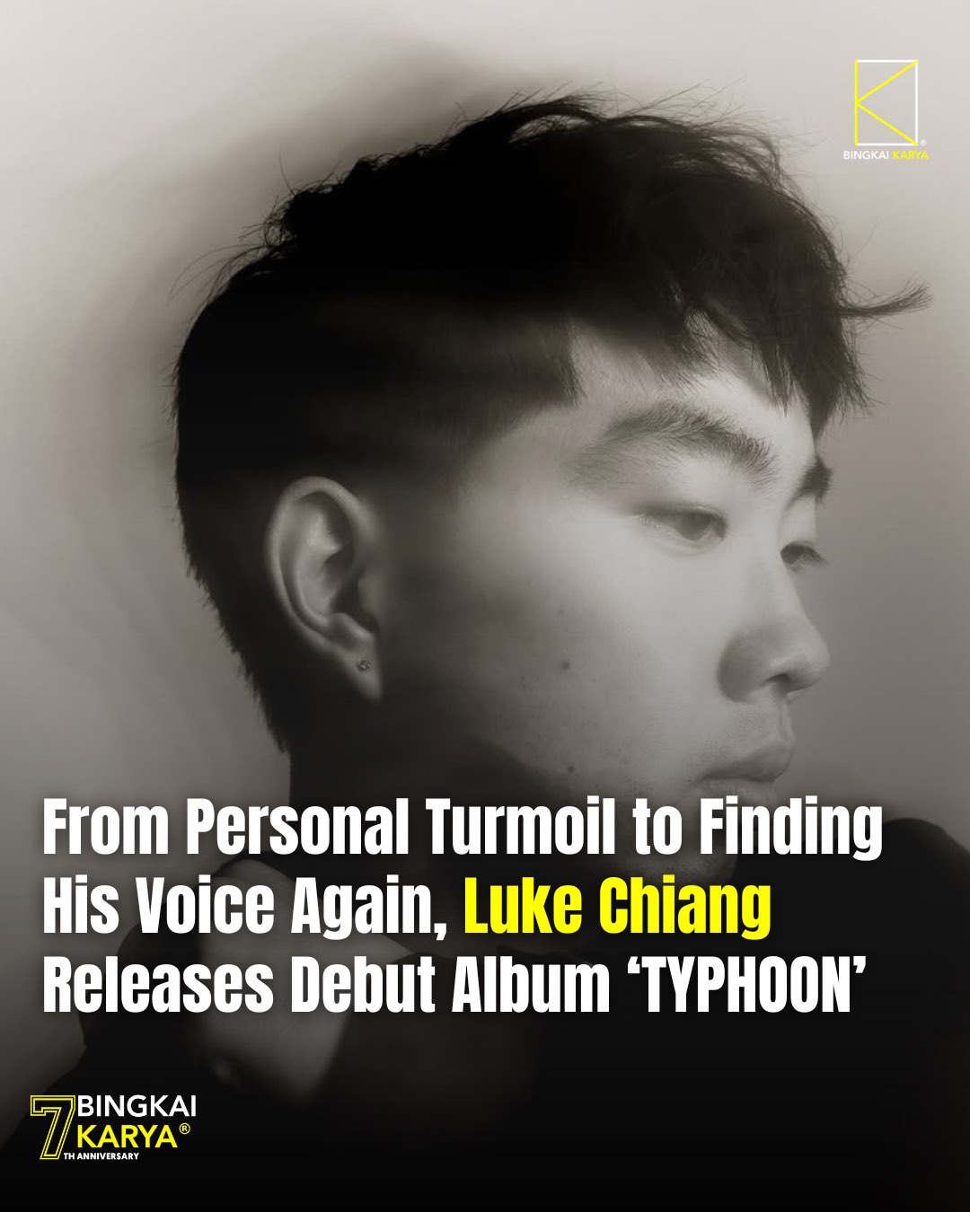 Luke Chiang releases his long-awaited album, 'TYPHOON'
