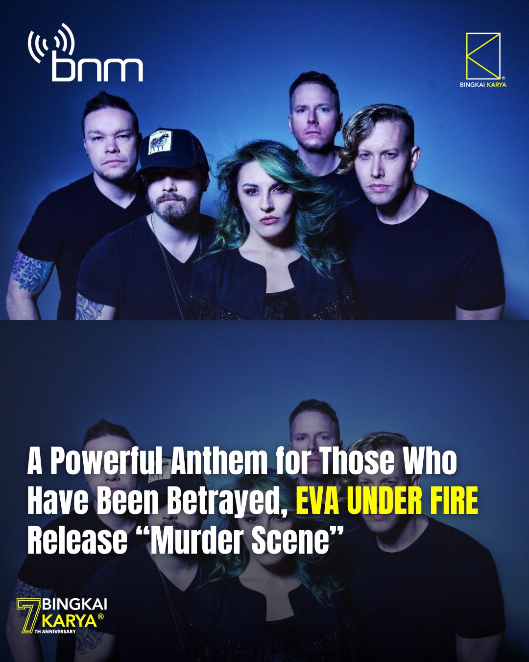 EVA UNDER FIRE released their latest single, “Murder Scene"